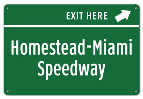 Nascar Auto Racing Homestead Miami Motor Speedway Sign - Reproduction ...