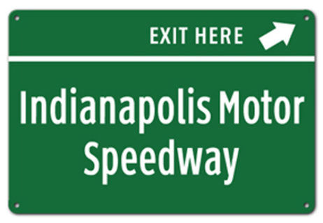 Nascar Auto Racing Indianapolis Motor Speedway Sign - Reproduction ...