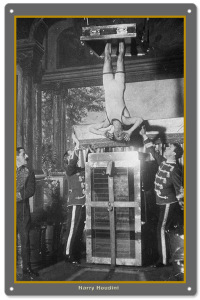 Reproduction Classic Harry Houdini Circus Sign. 12"x18" - Reproduction ...