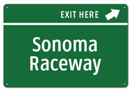 Nascar Auto Racing Sonoma Raceway Motor Speedway Sign - Reproduction ...