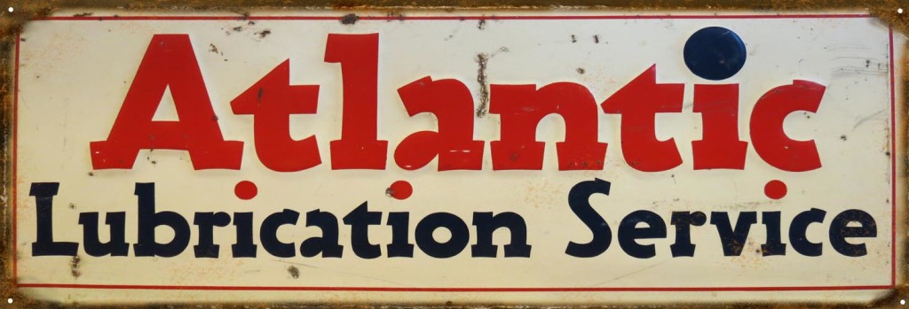Atlantic Lube Service Sign 6x18 - Reproduction Vintage Signs