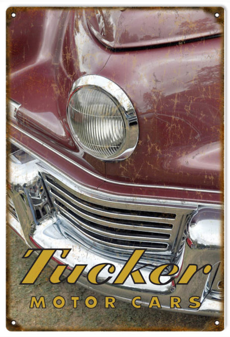 Tucker Motor Cars Sign. - Reproduction Vintage Signs