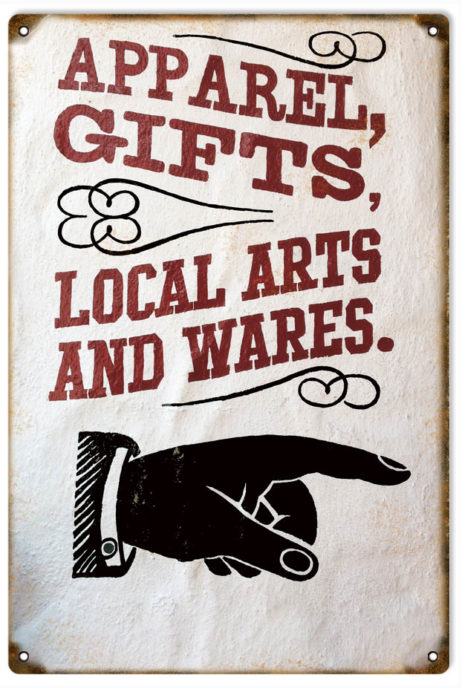 Apparel Gifts Local Arts And Wares Right Sign - Reproduction Vintage Signs