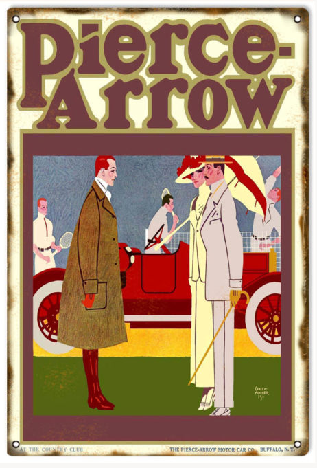 Reproduction Pierce Arrow Automobile Sign - Reproduction Vintage Signs