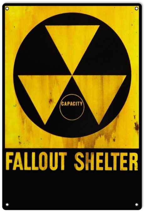 Reproduction Fallout Shelter Sign - Reproduction Vintage Signs