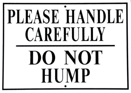 RR-55 Do Not Hump Railroad Sign 12"X 8.5" - Reproduction Vintage Signs