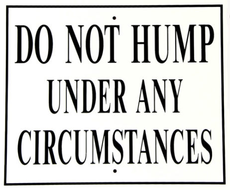 RR-57 Do Not Hump Under any Circumstances Railroad Sign 12"x10 ...