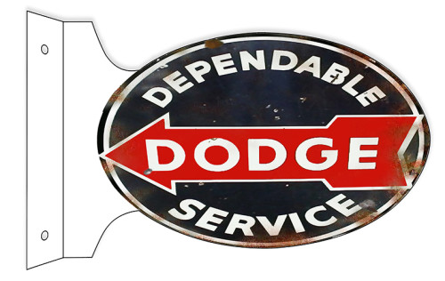 Aged Looking Reproduction Dependable Dodge Service Double Sided Flange ...