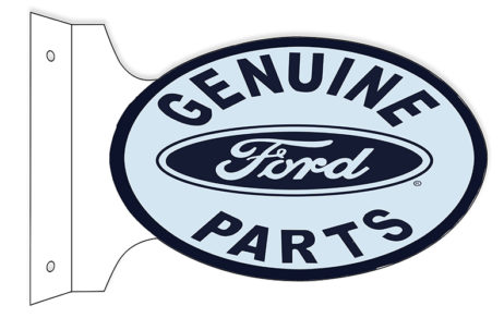 Genuine Ford Parts Double Sided Flange Sign. 12x18 Oval - Reproduction ...