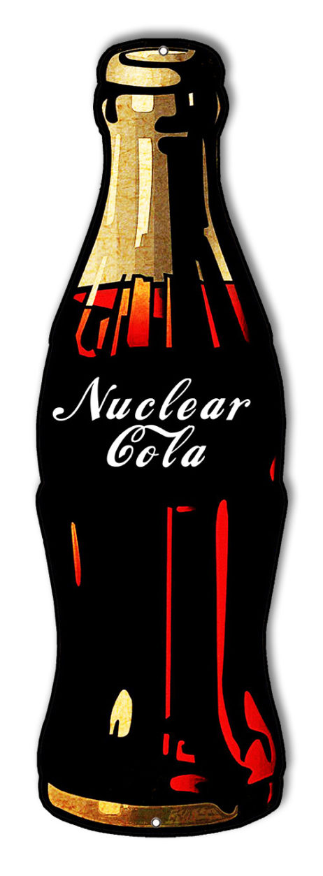 Nuclear Cola Laser Cut Out Reproduction Sign 5.5X17.5 - Reproduction ...