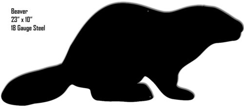 Beaver Animal Silhouette Laser Cut Out Sign 10x23 - Reproduction ...