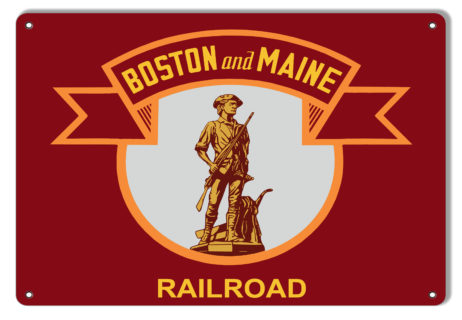 Boston And Maine Railway Reproduction Railroad Sign 12"x18 ...