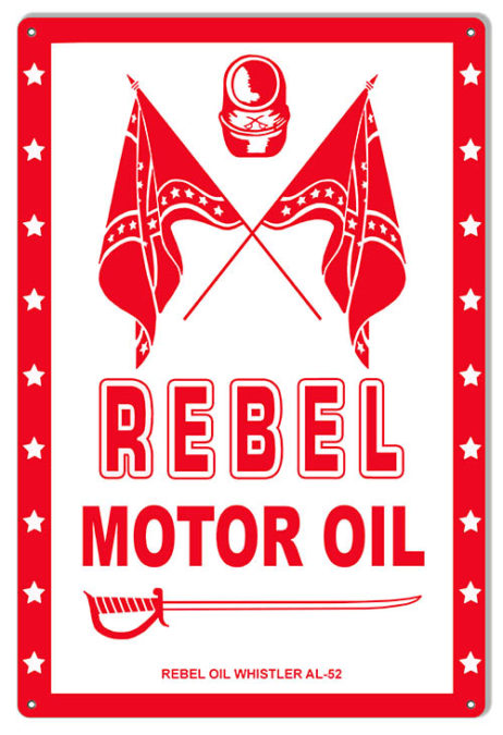 Rebel Motor Oil Reproduction Gas Station Sign 12"x18" - Reproduction ...