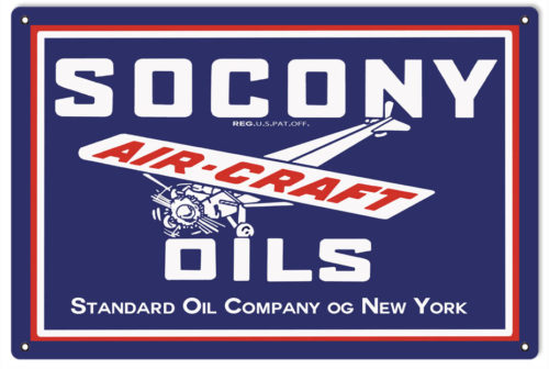 Socony Standard Motor Oil Reproduction Gas Station Metal Sign 18"x30 ...