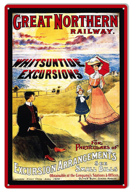 Great Northern Railway Reproduction Railroad Metal Sign 12x18 ...