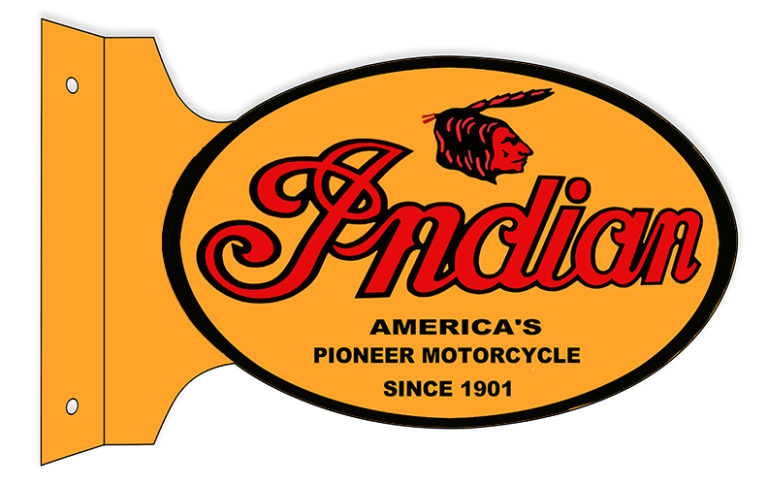 Indian Motorcycle 1901 Series Metal Sign 12x18 - Reproduction Vintage Signs