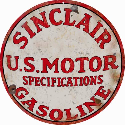 Sinclair Gasoline Reproduction Motor Oil Metal Sign 14x14 Round ...