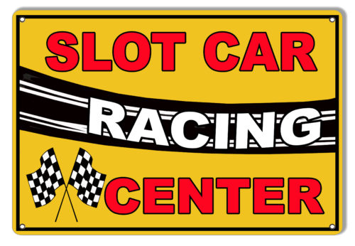 Slot Car Racing Reproduction Motor Speedway Metal Sign 9x12 ...