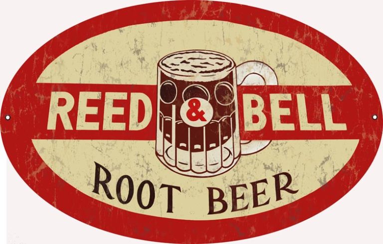 Reed Bell Root Beer Reproduction Nostalgic Metal Sign 9x14 Oval ...