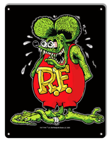 Rat Fink Door 9x12 Inch metal sign by artist Ed "Big Daddy" Roth ...